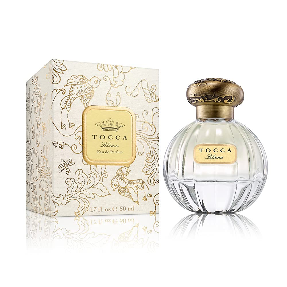 Tocca Eau de Parfum, Liliana: Fresh Floral, Neroli, Watery Peach, Muguet, Hand-Finished Bottle (50 ml)