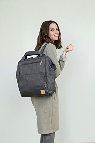 Lässig Goldie Glam Diaper Bag -Travel Backpack- Multi-Functional and Lightweight for Both Baby and Kids Care-Stylish and Durable - Anthracite