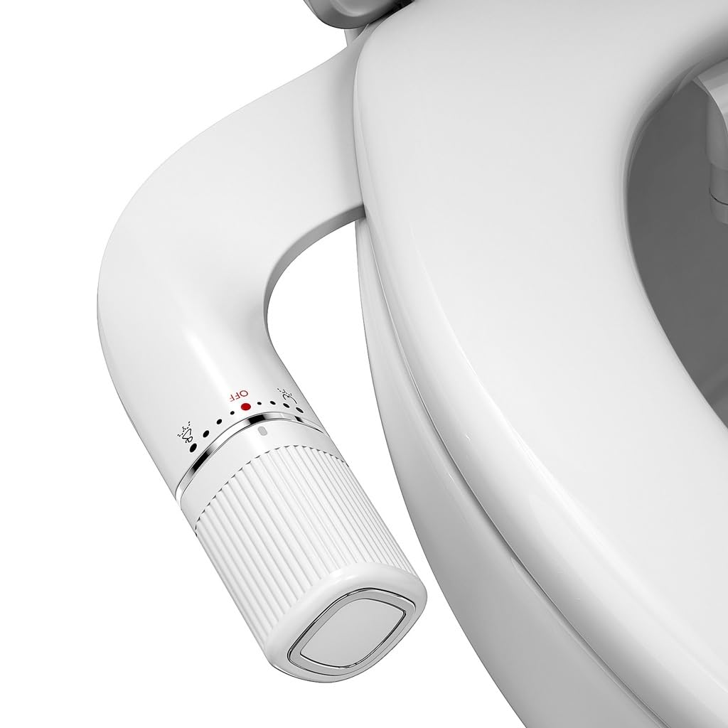 yghlh Bidet Non-Electric Toilet Attachment Dual Nozzle Bidet Adjustable Water Pressure