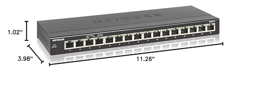 Netgear 16-Port GB UNMANAGED Switch, GS316-100PES