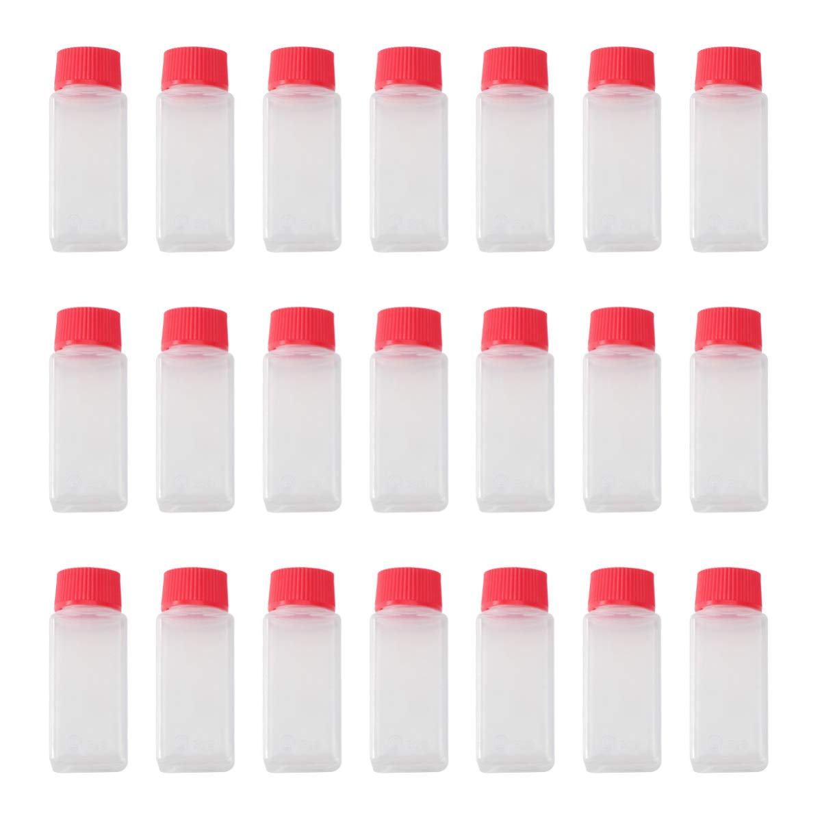 BESTOYARD 100pcs Bento Soy Sauce Case Container Vinegar Dispenser Bottles Plastic Condiment Bottles for Sushi Sashimi Salads Square 6.5ml