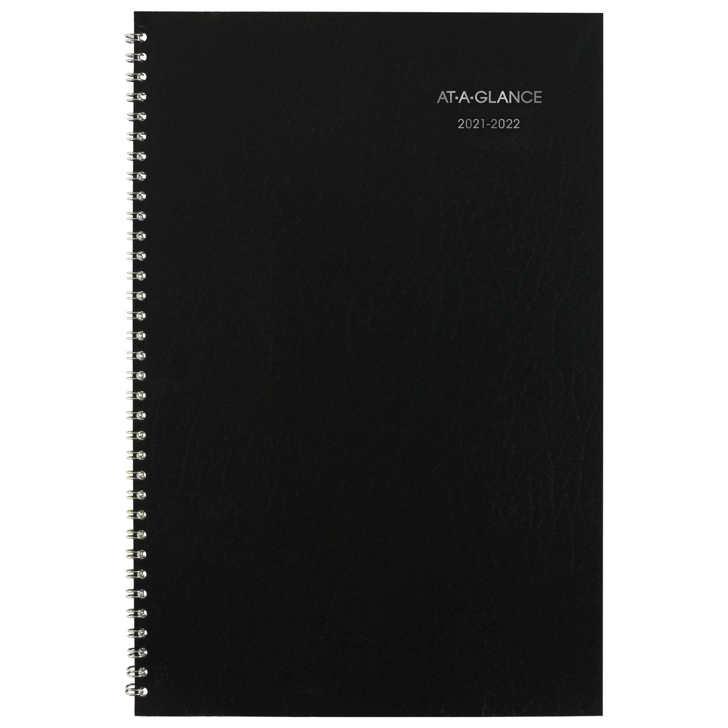 AT-A-GLANCE Academic Planner 2021-2022, AT-A-GLANCE Monthly Planner, 8" x 12", Large, for School, Teacher, Student, DayMinder, Black (AY200)