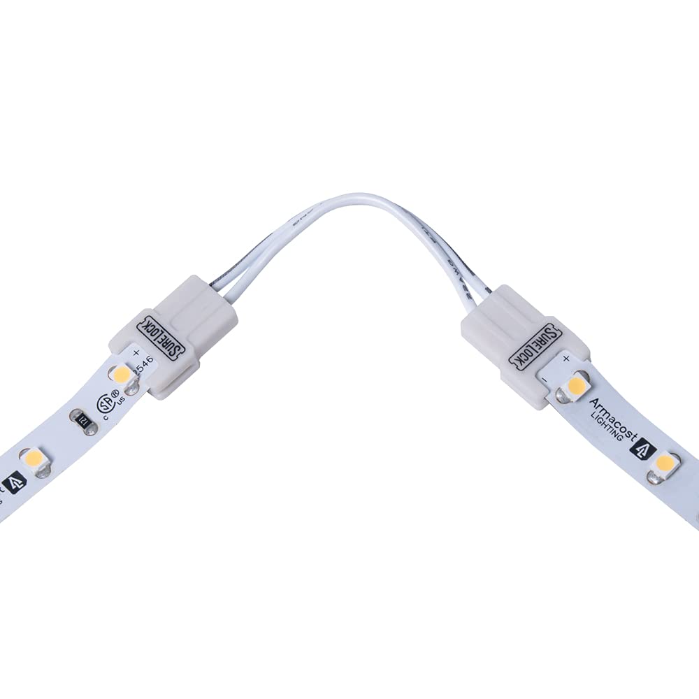 Armacost Lighting 560010 White LED Tape Light SureLock Connector Assortment Pack