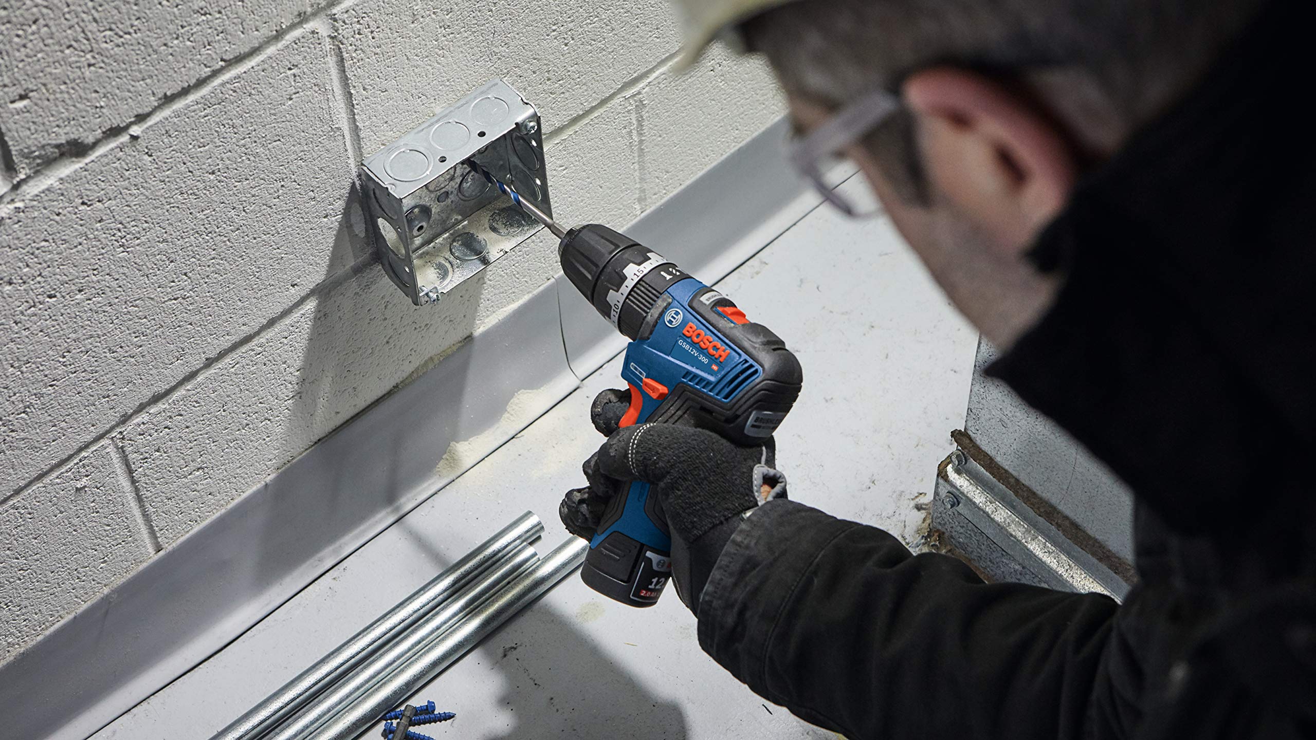 Bosch GSB12V-300N 12V Max Brushless 3/8 In. Hammer Drill/Driver (Bare Tool)