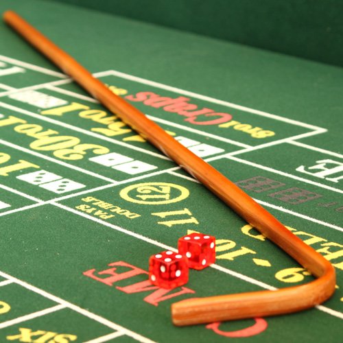 Deluxe Casino Craps Set with Felt, Dice Stick, Dice Cup, Dice, Chips & Button - Includes Bonus Deck of Cards!!