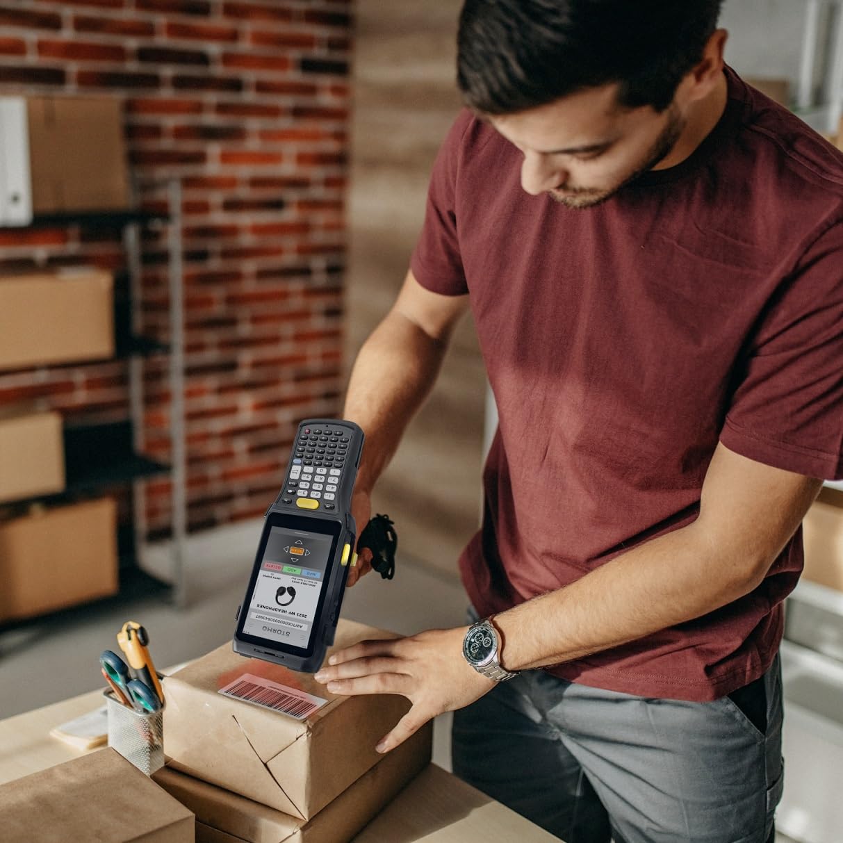Chainway C61 Wireless Android Barcode Scanner Handheld with Pistol Grip, Zebra 2D/1D/QR Code Reader, Android 11 with Play Store, Vivid Screen, WiFi, Warehouse Inventory Scanning (Build Your Own)