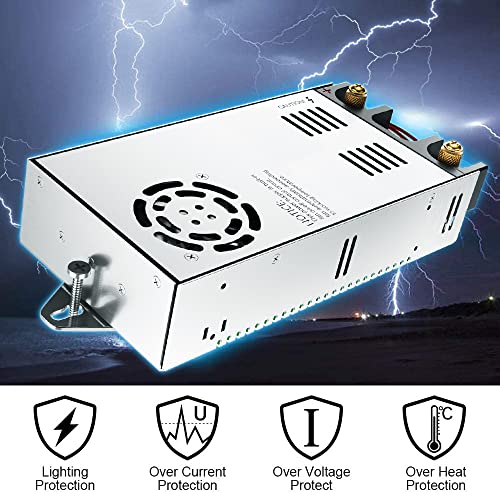 Anbull SMPS 110V AC to 24V DC Converter Power Supply Adapter Switch Transformer Max 25A 600W (New Version)