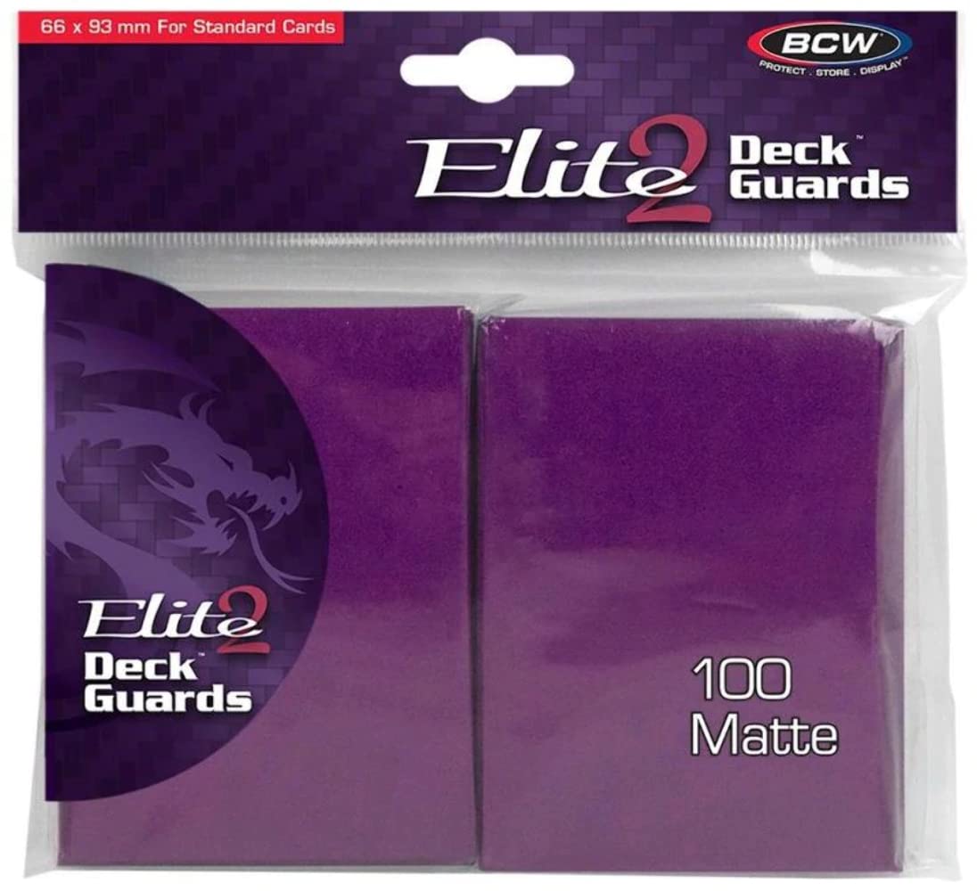 BCW Elite 2 Matte Card Sleeves β Mulberry (100)