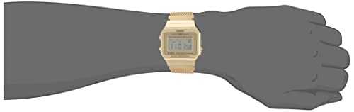 Casio Men's A700WMG-9AVT Digital Vintage Collection Watch Gold