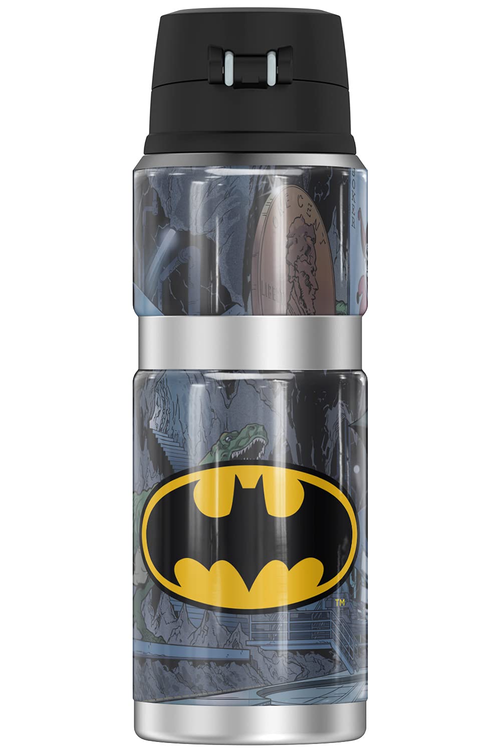 Batman Batman Batcave THERMOS STAINLESS KING Stainless Steel Drink Bottle, Vacuum insulated & Double Wall, 24oz