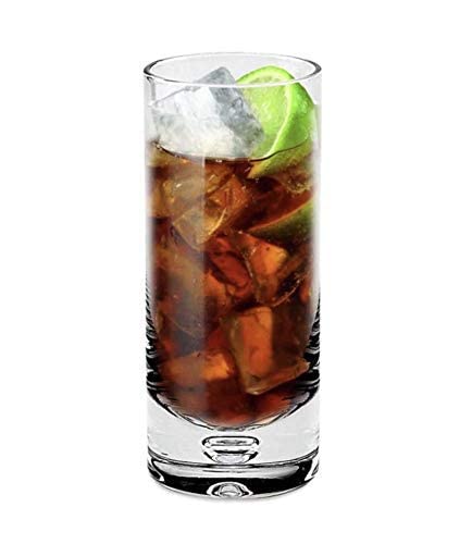 Badash Galaxy Crystal Highball Glasses - 4-Piece Set 13-Ounce Mouth-Blown Tall Cocktail Glasses & Mixed Drinks Glass Tumbler - Fine Lead-Free Crystal Glassware