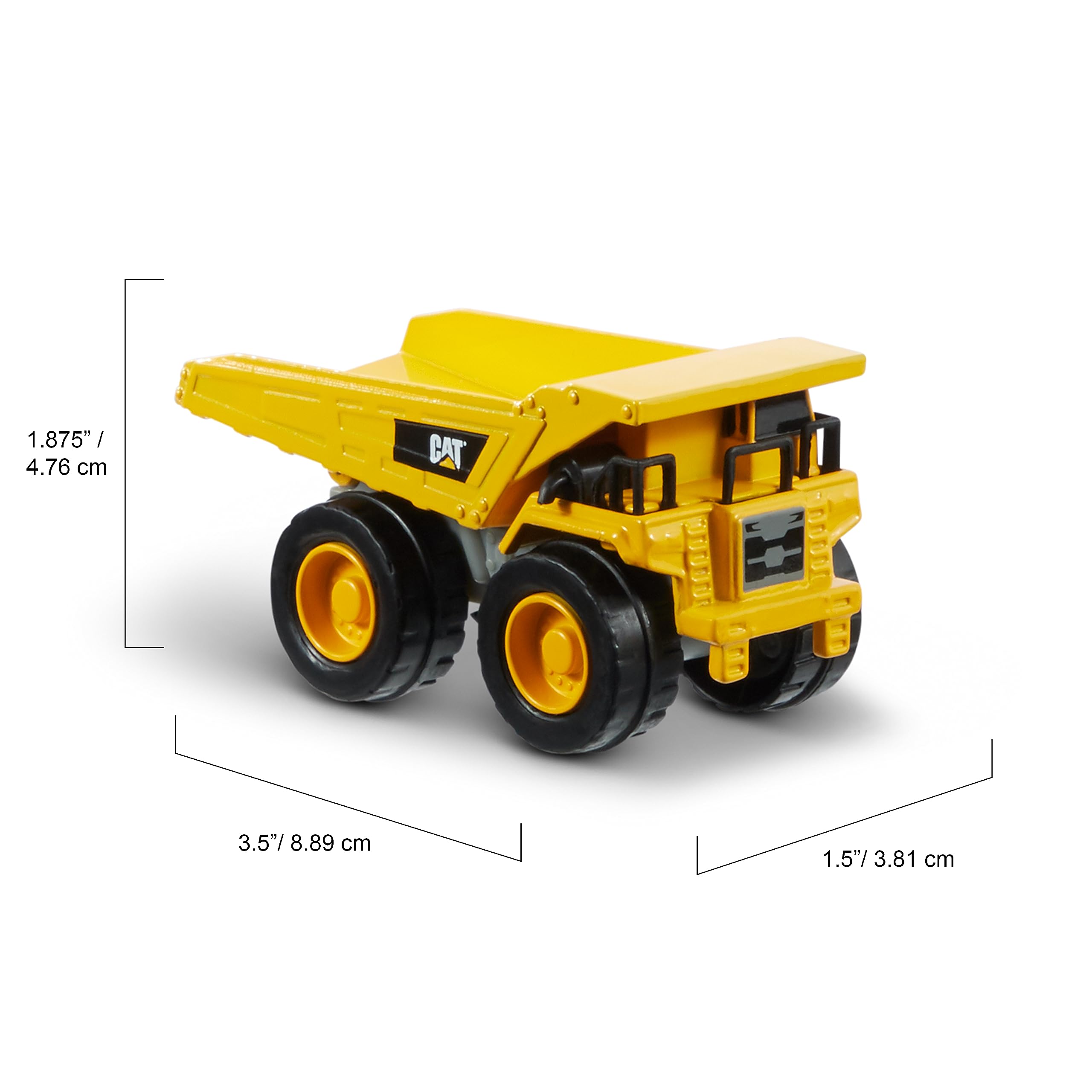 CAT Construction Toys Construction Die Cast Metal 3 Pack Vehicles - Dump Truck/Cement Mixer/Grader for Ages 3+