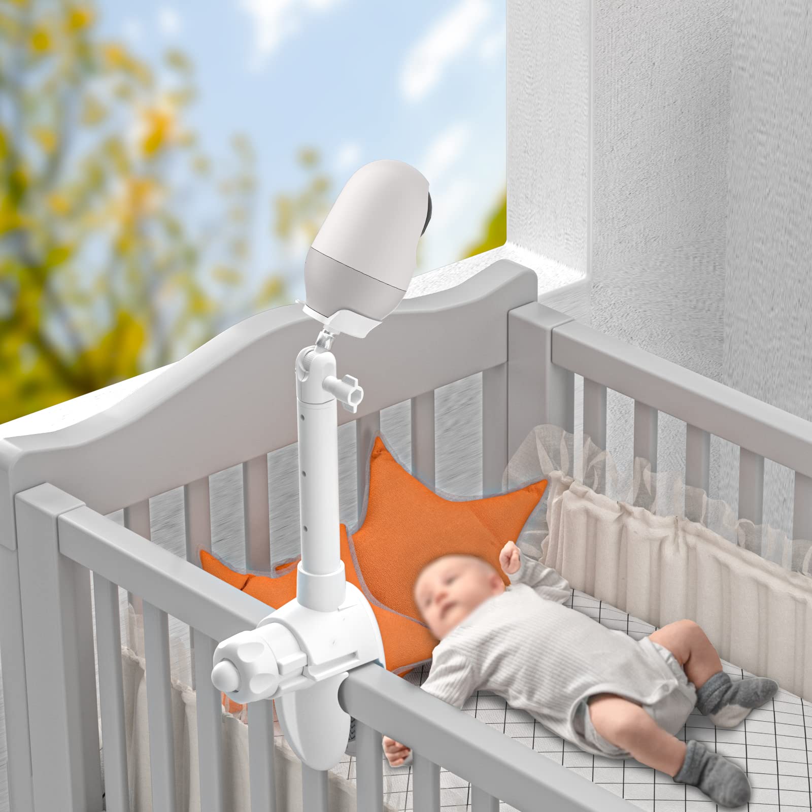 Aobelieve Crib Mount for Nooie Cam 360 Baby Monitor