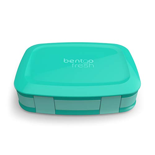 Bentgo Fresh (Aqua) – Leak-Proof & Versatile 4-Compartment Bento-Style Lunch Box – Ideal for Portion-Control and Balanced Eating On-The-Go – BPA-Free and Food-Safe Materials