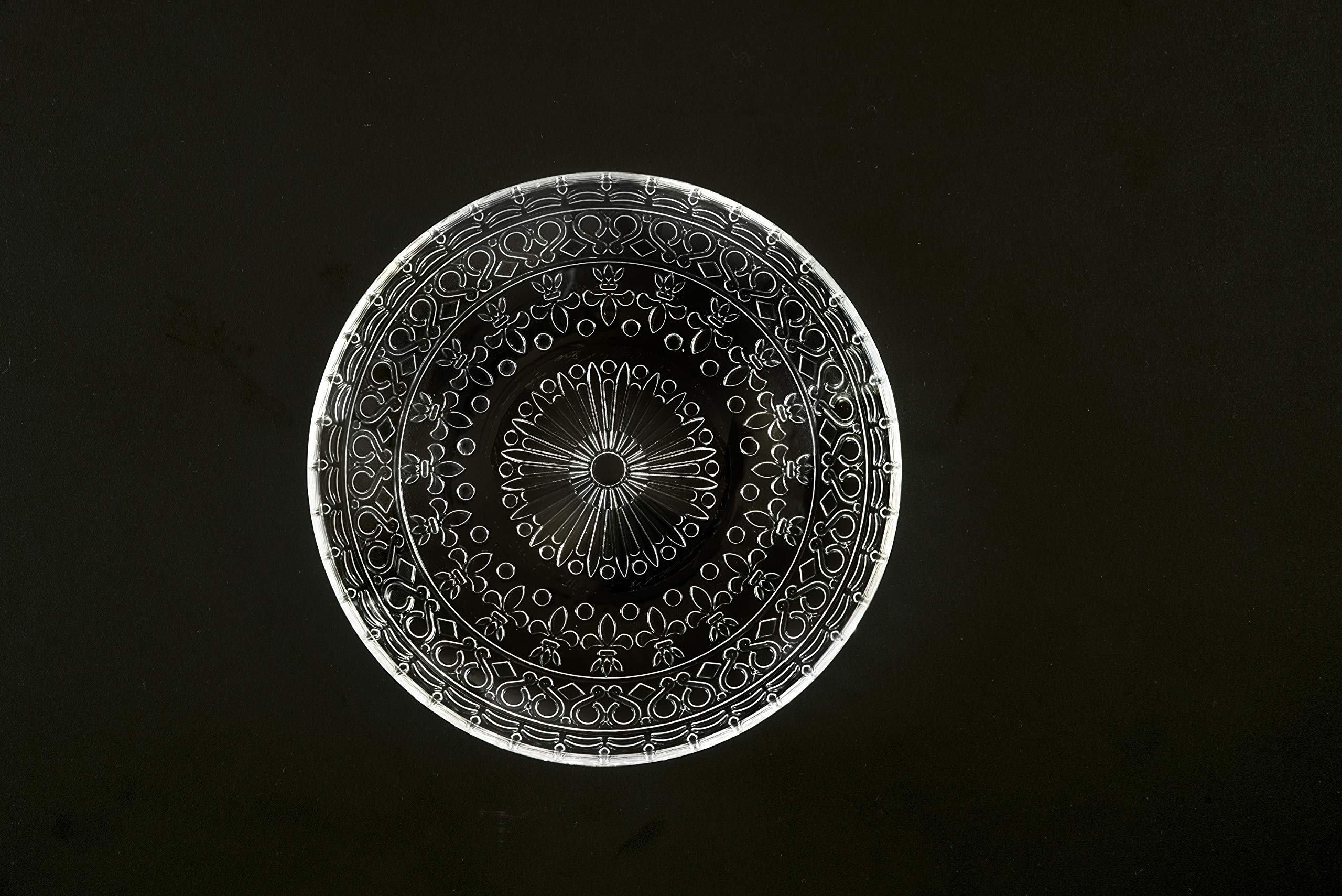 Barski Glass - Bowl - for Soup - Dessert - Pasta - Soup Plate - Designed -Set of 4-8.2" Diameter - Made in Europe