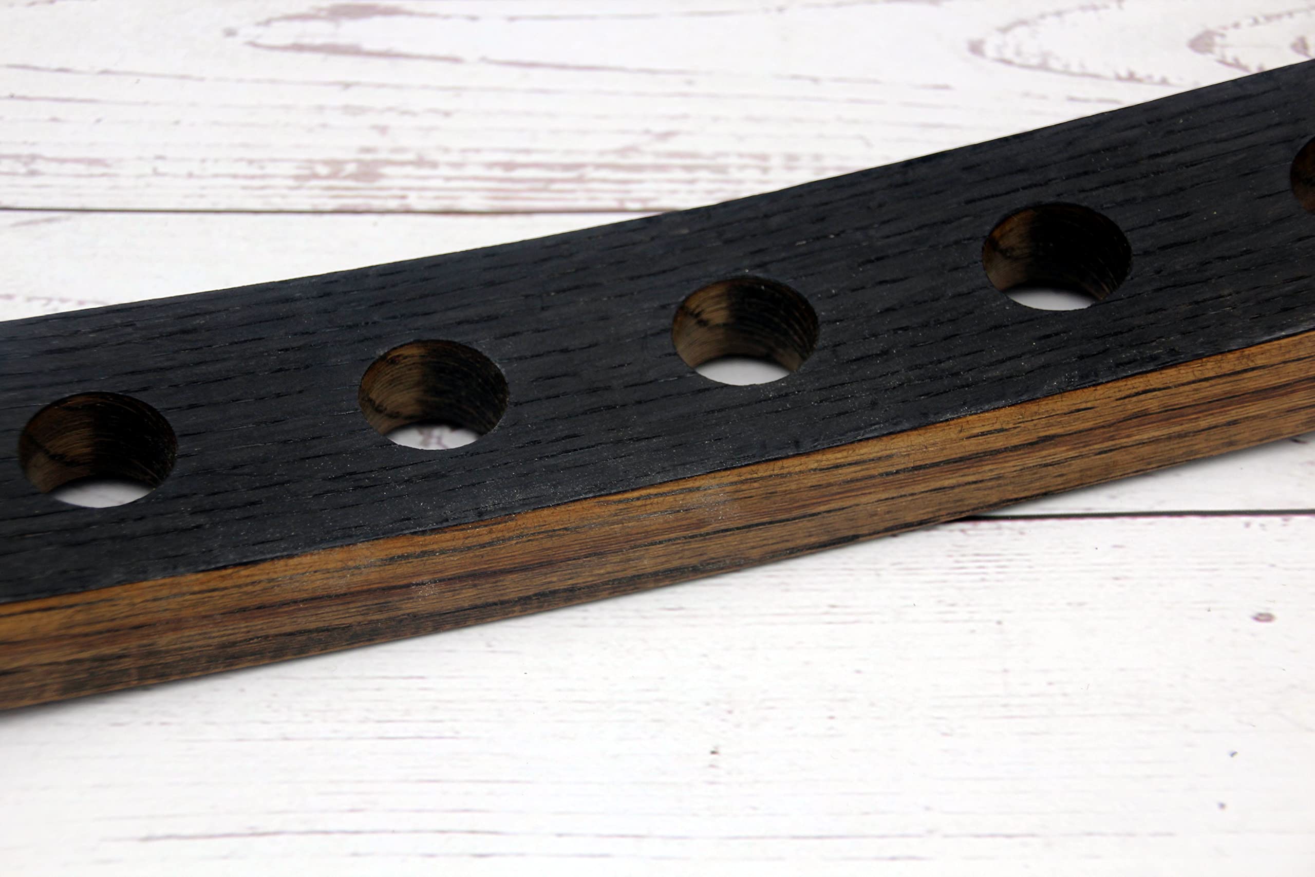 Barrel-Art cork display/Bourbon stopper holder/Cork Holder/Fits Blanton's stoppers (Dark Walnut)