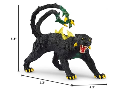 Schleich Eldrador Creatures Mythical Shadow Panther Action Figure - Mischievous Shadow Panther with Transparent Spines, Durable Toy for Boys and Girls, Gift for Kids Age 7+
