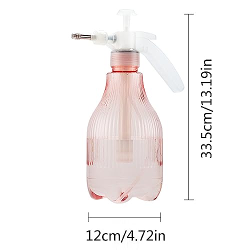 Brass Sprinkler Large Capacity Pressure Watering Can Garden Sprinkling Kettle Air Pressure Watering Kettle Household Watering Flowers Flower Watering Tools (Pink, One Size)