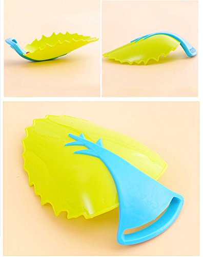 New Leaf Shape Kids Faucet Extender - Bathroom Sink Handle Extender for Helps Children Baby Toddlers Hand Washing - Kids Baby Best Gift 2017