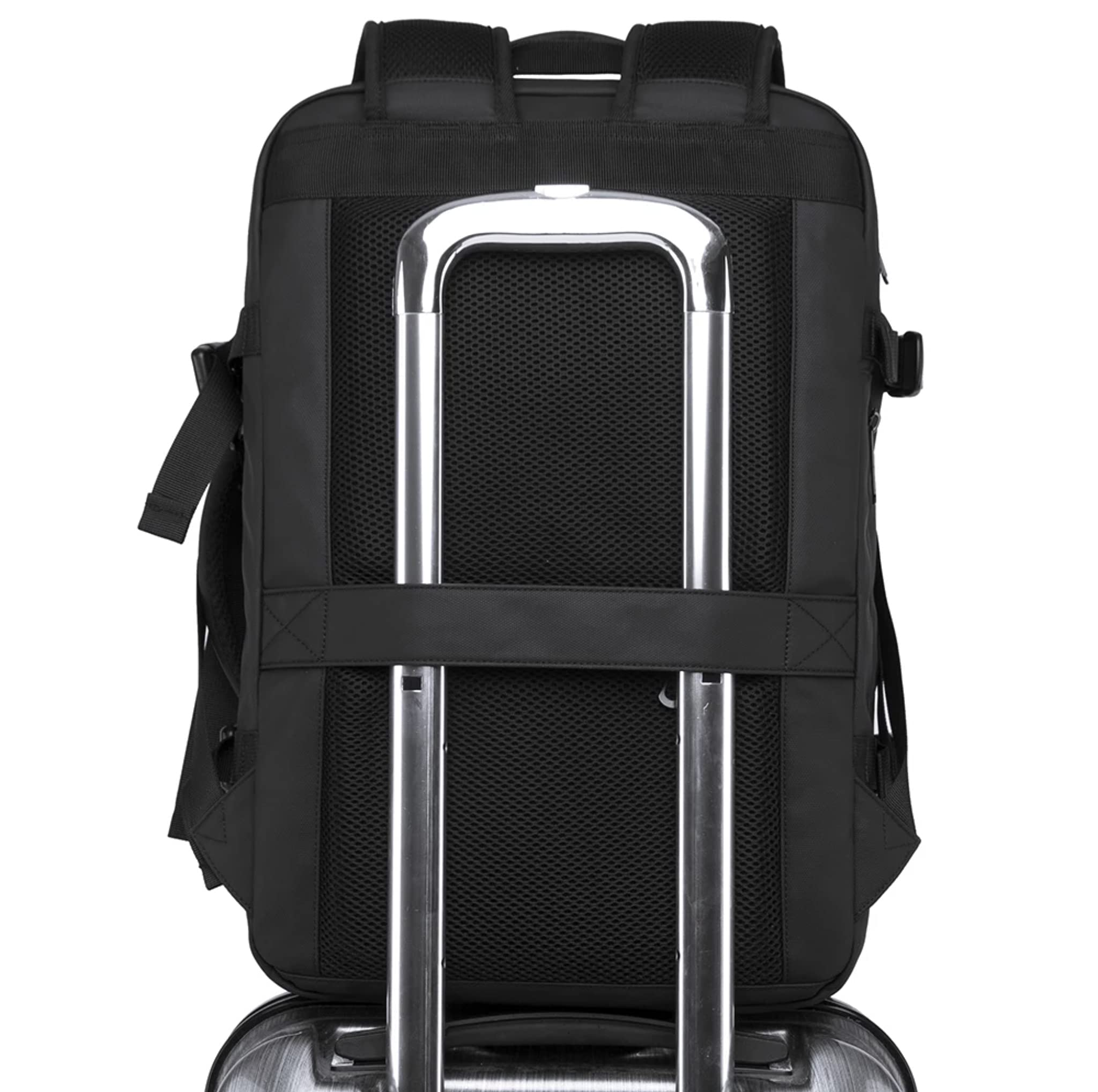 BANGE Laptop Backpack Expandable 21L-37L Waterproof USB Port 1.1 KG 15.6" Laptop Polyester Upgrade Travel Bag