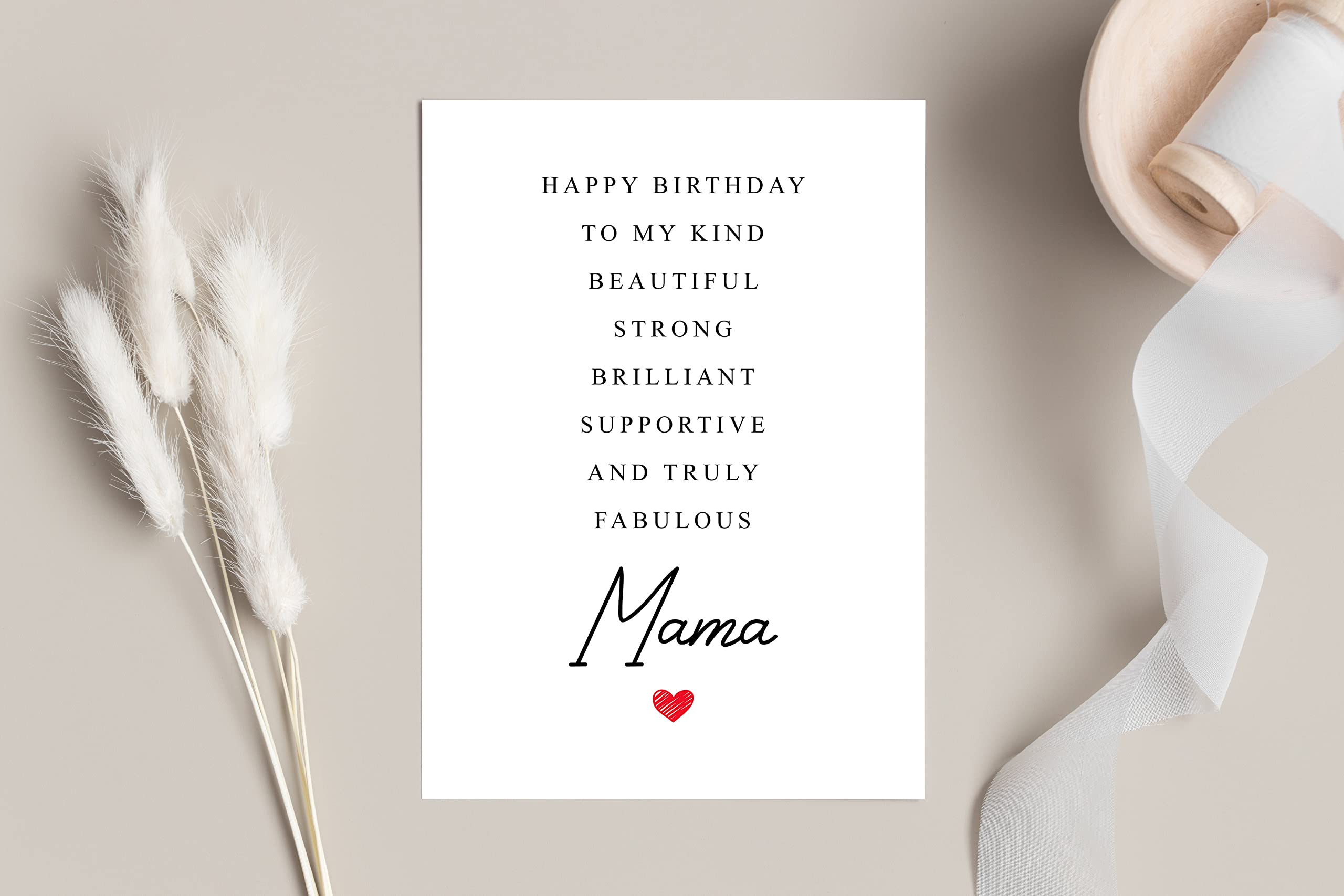 Mama Birthday Card Poem - Amazing Mama Gift - Birthday Card Mama - Special Mama Birthday Card - Birthday Card For Mama
