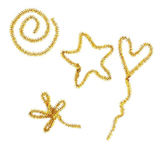 Gold Chenille Stems Pipe Cleaners for DIY Art Creative Crafts Decorations