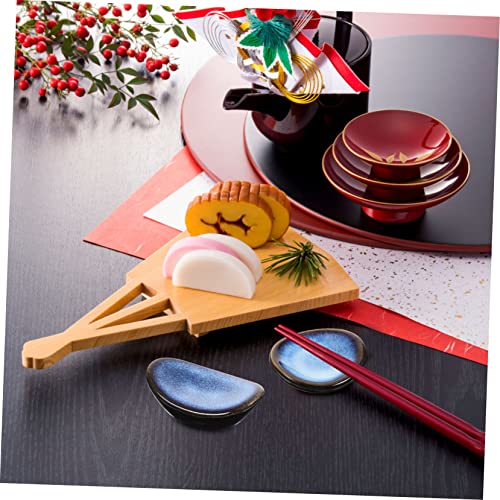 BESTOYARD 6pcs Ingot chopstick rest japanese table ceramic chopsticks holders ceramic chopsticks rest sushi stick holder tablescape decor practical spoons rests ceramics household spoon rest