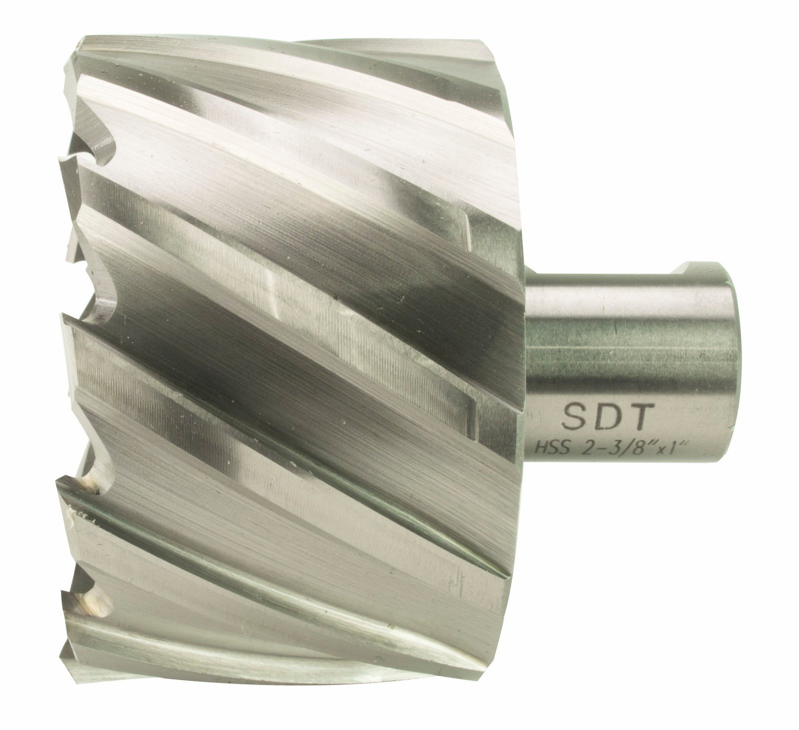 Steel Dragon Tools 2-3/8" x 1" High Speed Steel Annular Cutter with 3/4" Weldon Shank