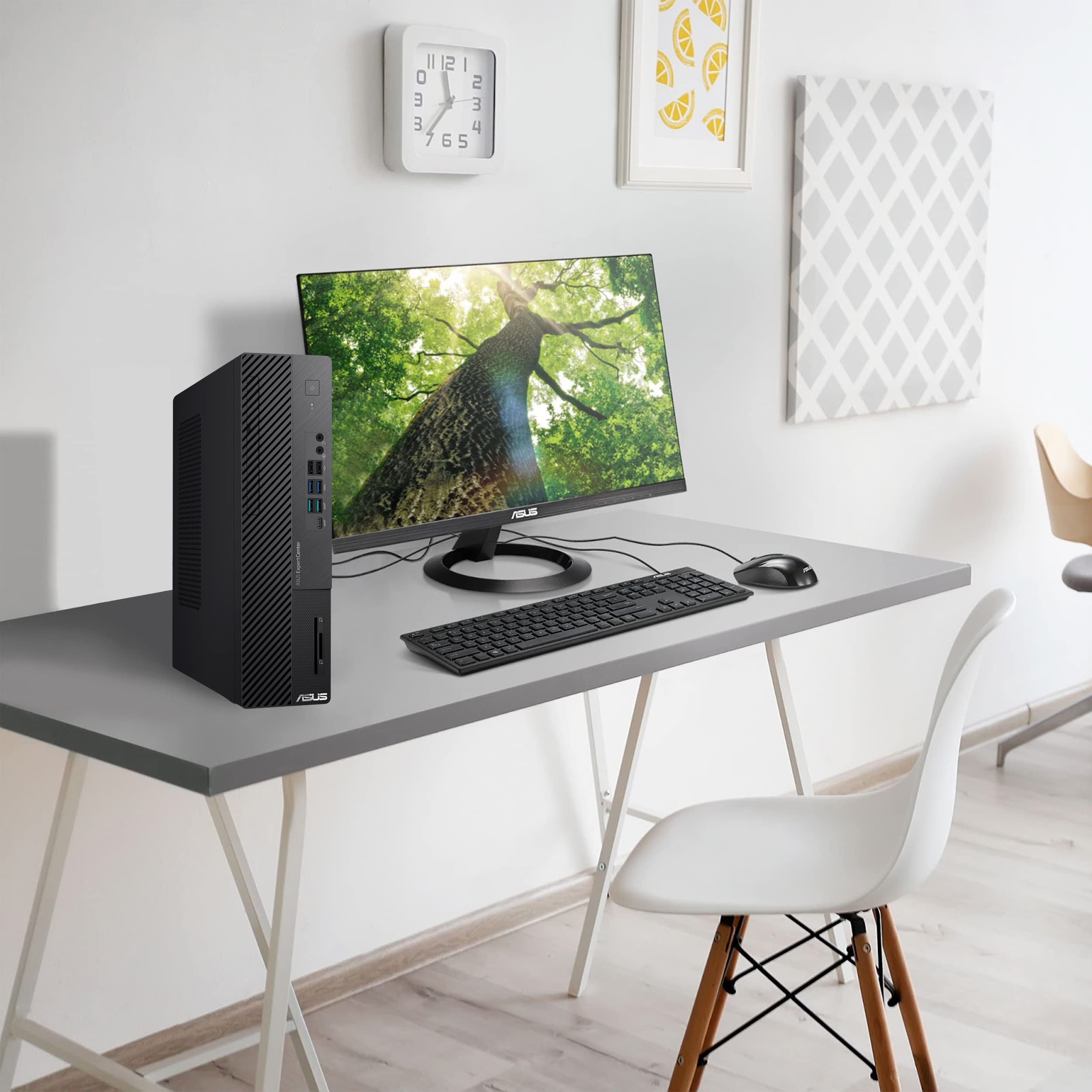 ASUS ExpertCenter D700SD Small Form Factor Desktop PC, Intel Core i5-12400, 16GB DDR4 RAM, 512GB PCIe SSD, TPM, Windows 11 Pro, Black, D700SD-XH504