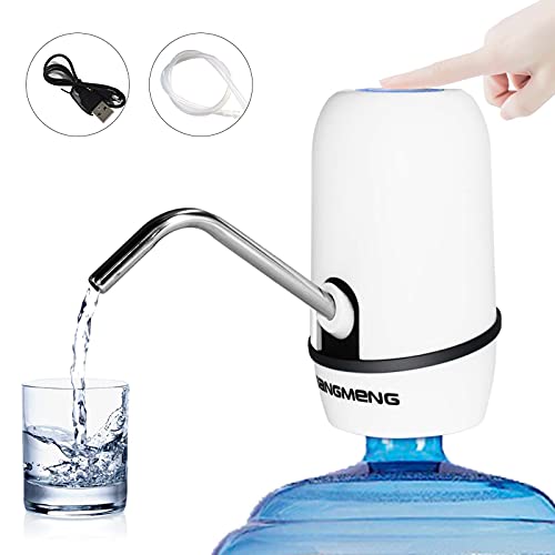 BANGMENG Water Bottle Pump,Electric Drinking Water Pump,USB Rechargeable Portable Water Dispenser,Automatic Shut-Off Water Pump Dispenser for Universal 5 Gallon Bottles