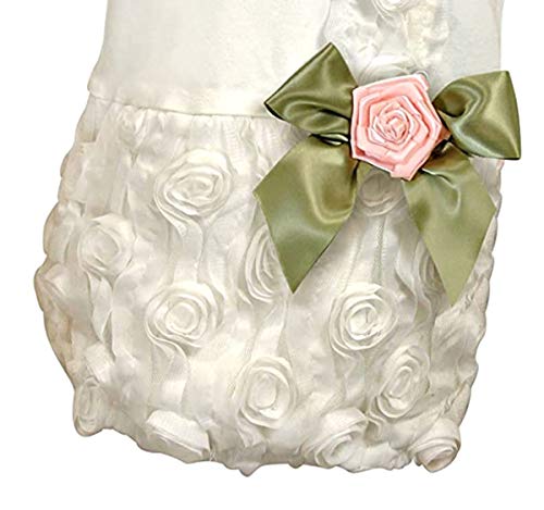 Stephan Baby Girl's Night Out Gown and Cap Set, White, 0-6 Months