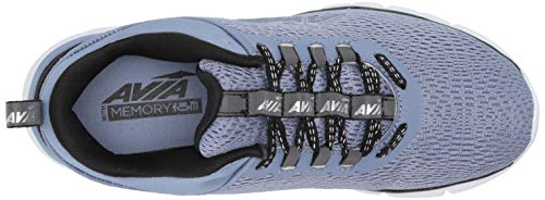 AVIA Women's Avi-Factor Running Shoe, Stonewash/Black/Silver/Black Reflective, 7.5