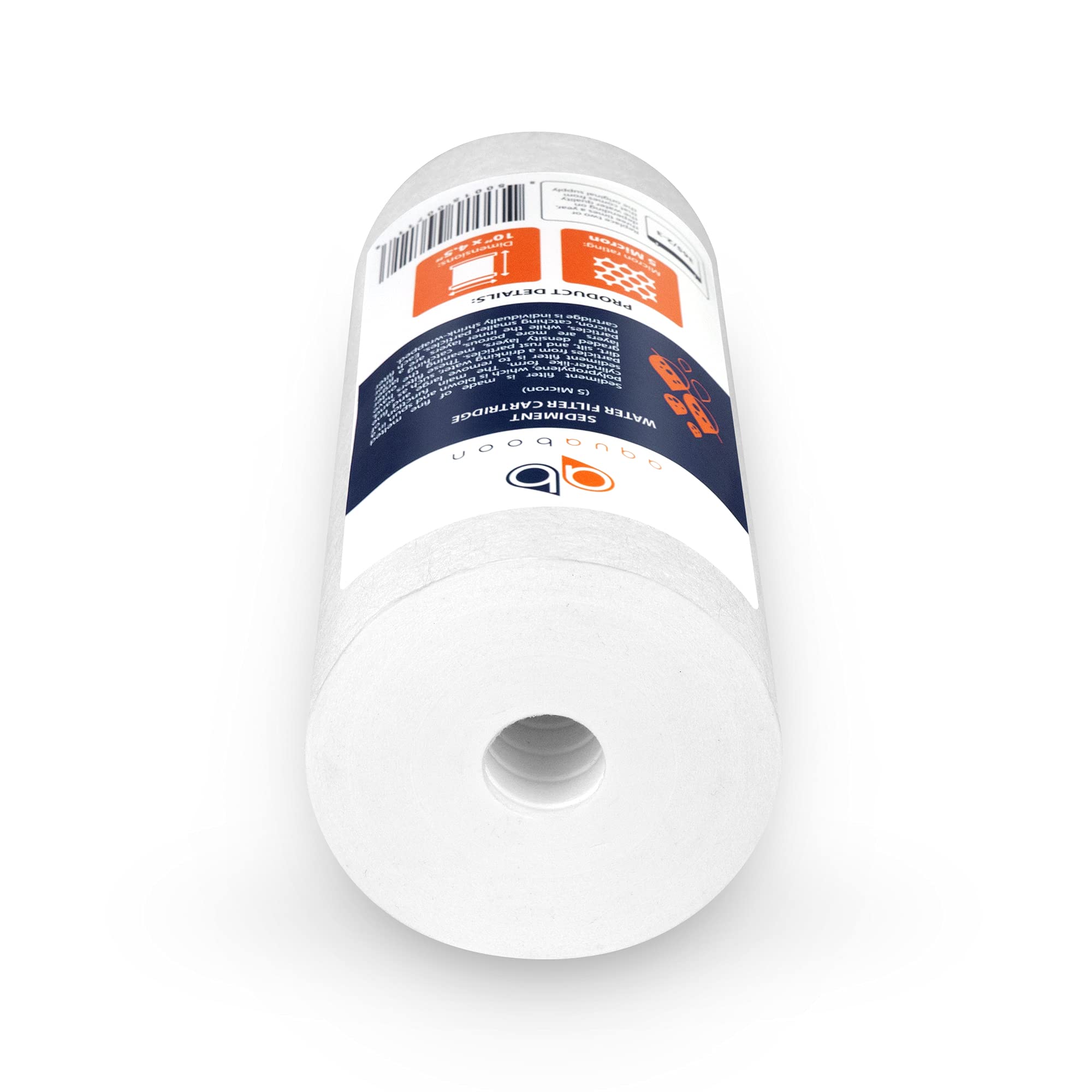Aquaboon 5 Micron Water Filter 10 x 4.5 - Big Sediment Water Filter - Whole House Water Filter Replacement Cartridge Compatible With W15-PR, DGD-5005, GXWH35F, GXWH30C, HD-950, WFHD13001B (12 Pack)