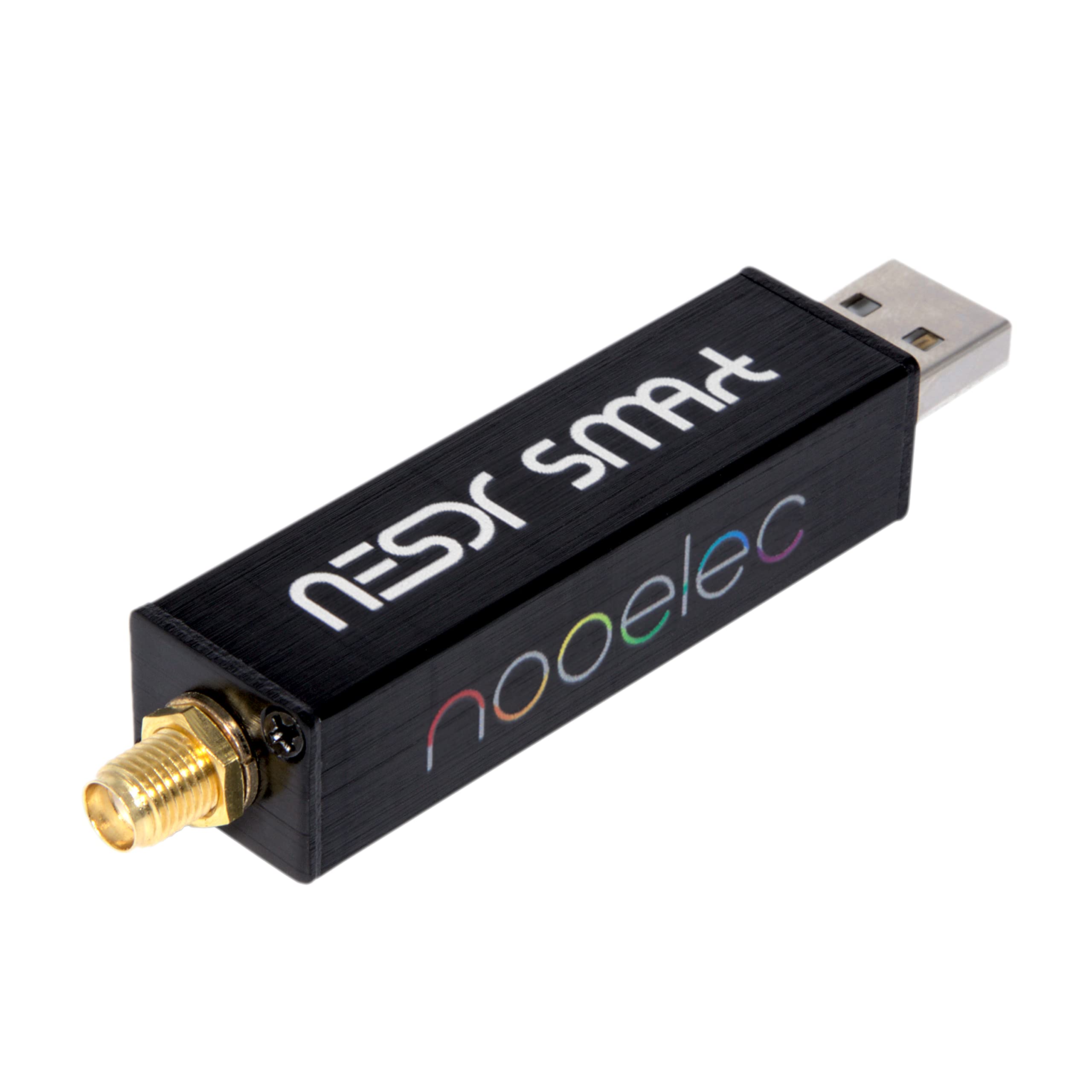 Nooelec RTL-SDR v5 Bundle - NESDR Smart HF/VHF/UHF (100kHz-1.75GHz) Software Defined Radio. Premium RTLSDR w/ 0.5PPM TCXO, SMA Input, Aluminum Enclosure & 3 Antennas. RTL2832U & R820T2-Based Radio