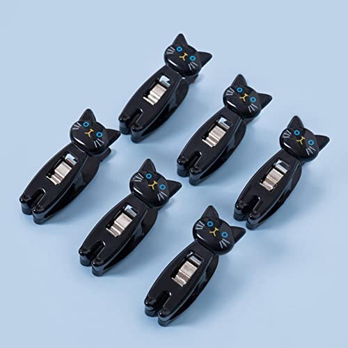 Cat Chip Clips, Paper Clamp, Chip Food Storage Bag Seal Clamp, Plastic Chip Bag Clip Kitchen Clips Multifunctional Small Clips for Bread Bag