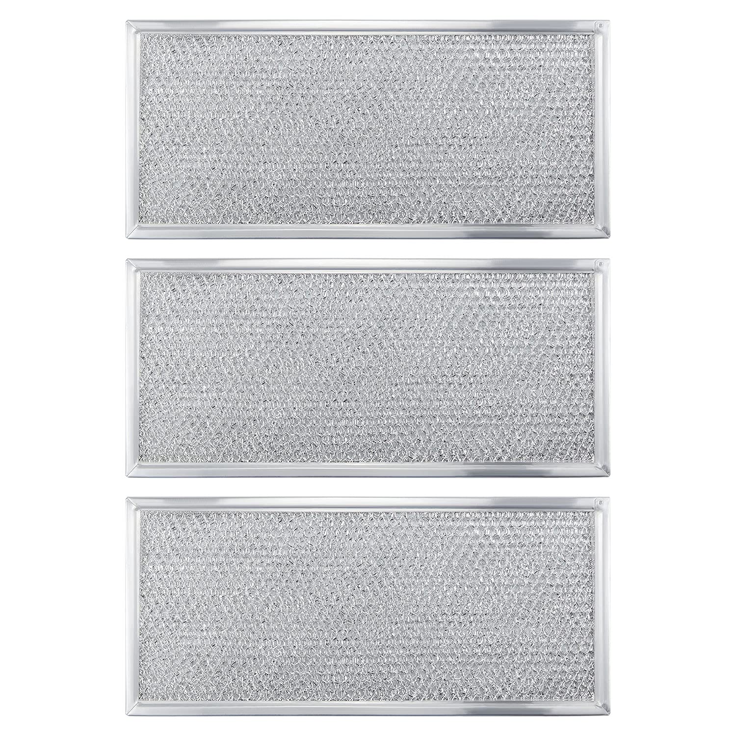 Beaquicy W10208631A Microwaves Grease Filter Approx. 13" x 6"- Replacement for Whirlpool GE Microwaves 3 Pack