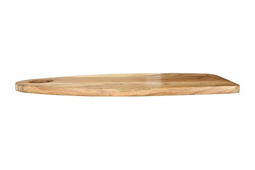 Bloomingville Acacia Wood Cheese Handle Cutting Board, Brown