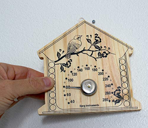 Bjerg Instruments Sauna Thermometer Temperature Measurement Device for Sauna Room