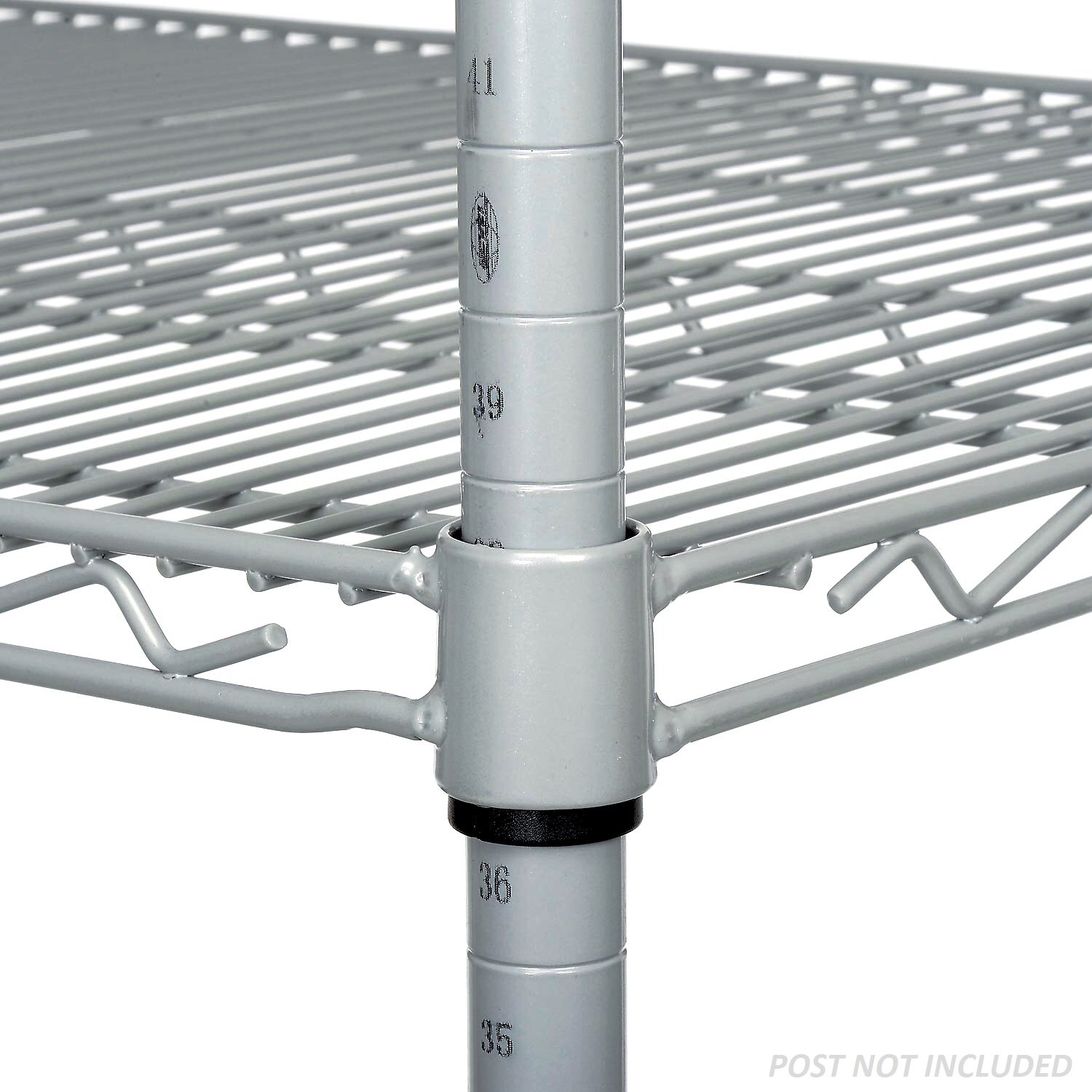 Nexel Wire Shelf, Silver Epoxy Finish, 14"W x 36"L