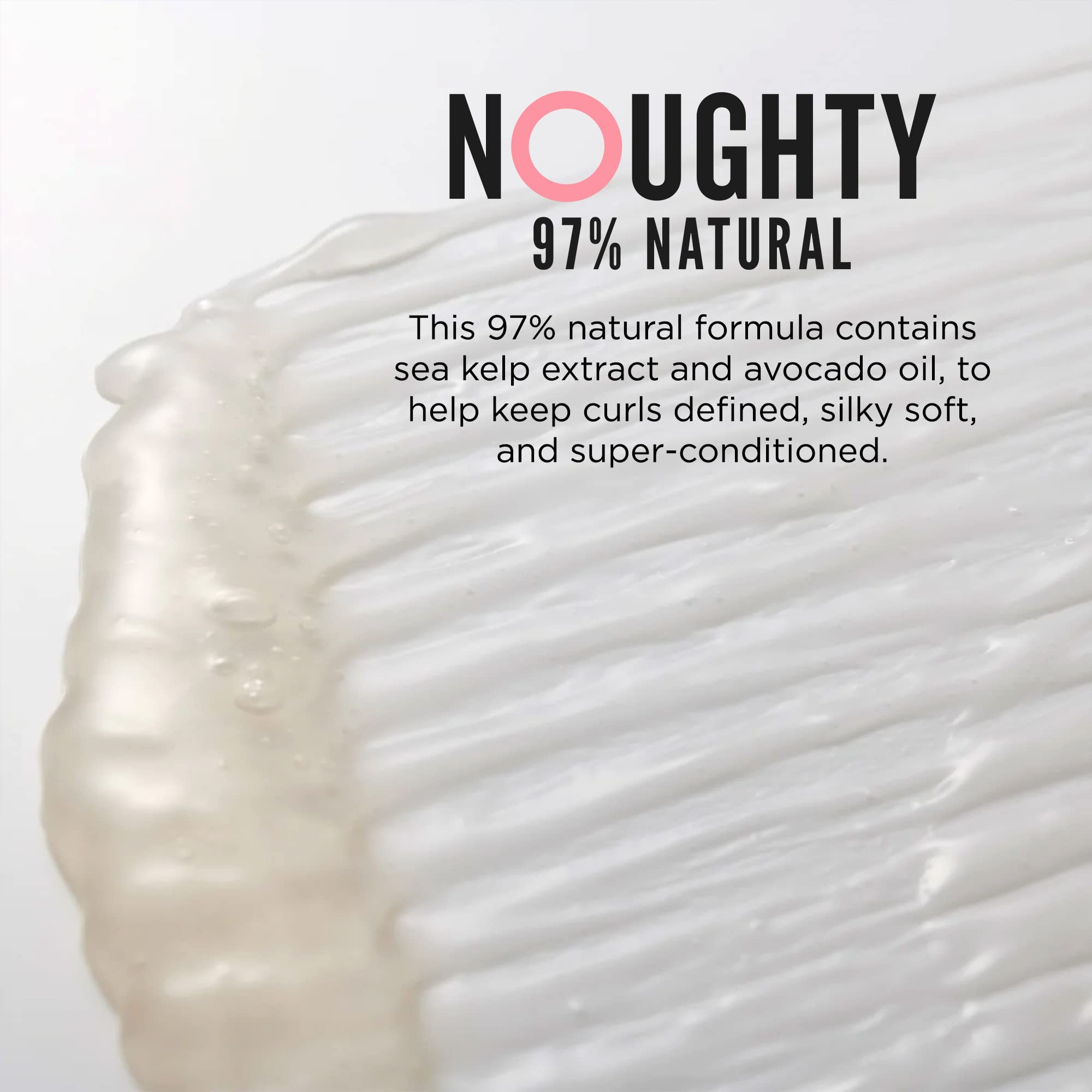 Noughty Wave Hello Curl Defining Shampoo (1L) - Vitamin Rich Formula for Curly and Wavy Hair, 97% Natural, Sulphate Free, Vegan