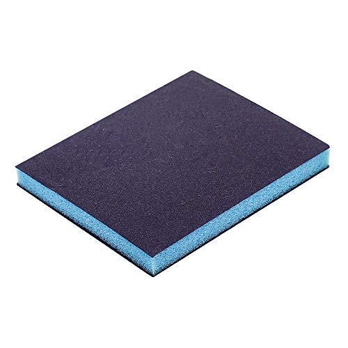 Biaungdo 220 Grit Sanding Sponge Washable&Reusable Sanding Blocks,Wet Dry Sanding Sponges Blue 6pcs