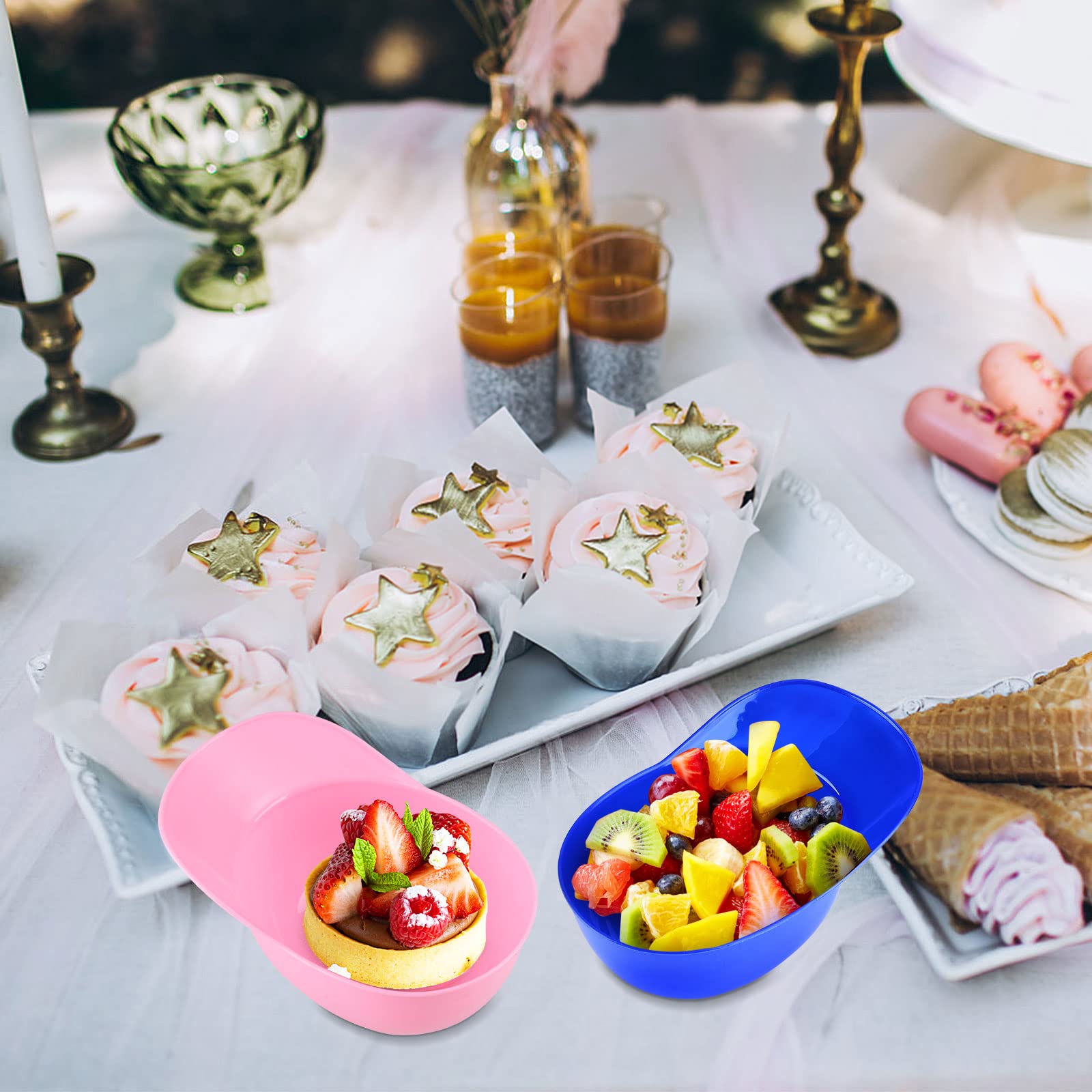 BEIJIALY 18 Pack Baseball Helmet Ice Cream Bowls,Parfait Cups Appetizer Cups,Mini Baseball Cap Bowls,Stackable Dessert Dishes for Party(Yellow)