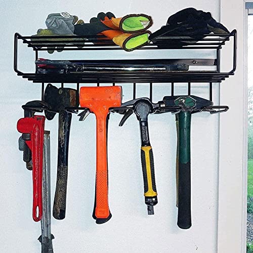 BBASILIYSD Tool Rack Electric Drill Holder Wall Mount Organizer Workshop Accessories Hardware Screwdriver Tool Wrench Storage Power Shelf