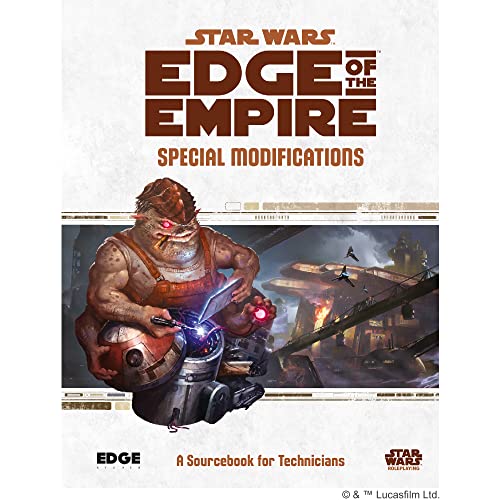 EDGE Studio Star Wars Edge of The Empire Special Modifications SOURCEBOOK | Roleplaying Game | Strategy Game for Adults and Kids | Ages 10+ | 3-5 Players | Avg. Playtime 1 Hour | Made