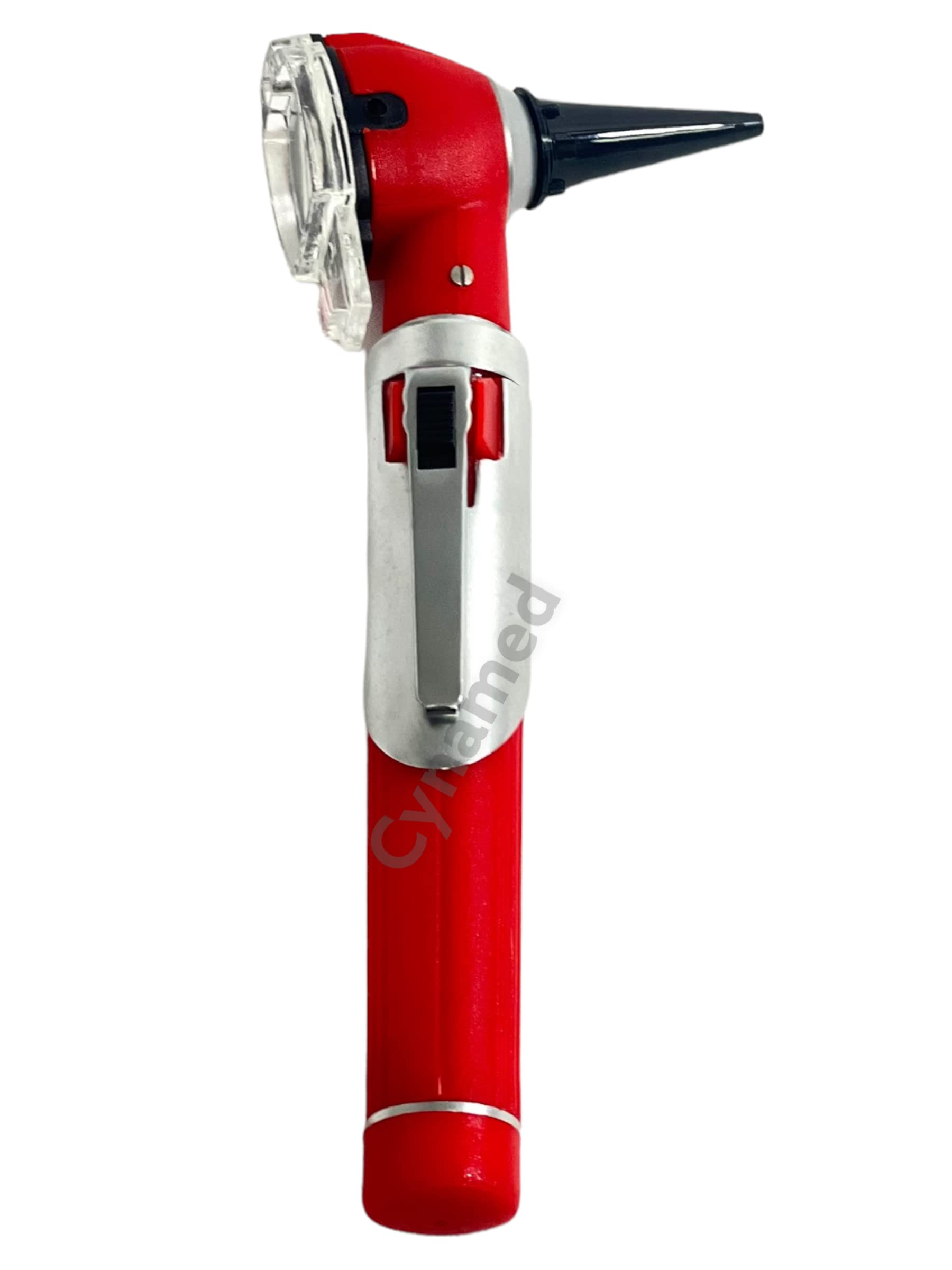 Premium Fiber Optic Otoscope Mini Pocket Red Ent Diagnostic Set 1 Bulb