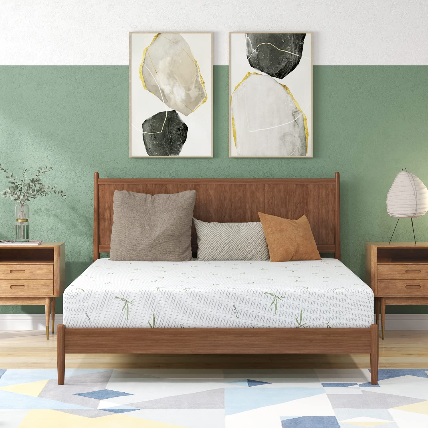 wOod-it Queen Mattresses, Mattress Queen Size Memory Foam Bed in A Box Cooling Medium Firm (8 inch, Queen)