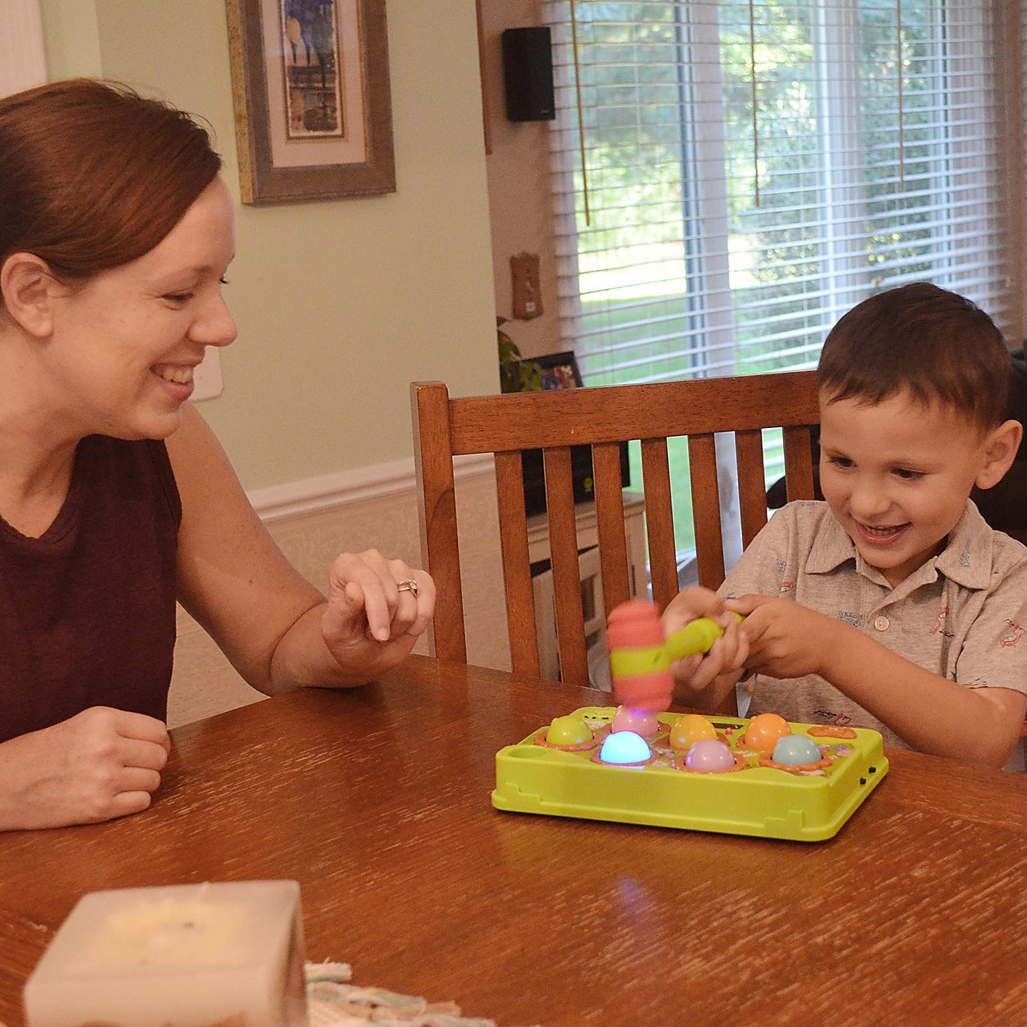 Catchstar Whack-a-mole Game Fast Reflexes Whack A Mole Game Counting Score Wack-a-mole Language Learning Musical Wack A Mole With Soft Hammer Educational Toy For Kids Toddlers Children Boys