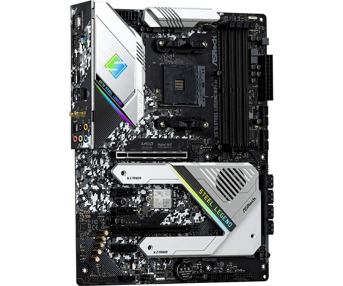 ASRock X570 Steel Legend WiFi AX AM4 AMD X570 SATA 6GB/S ATX AMD Motherboard