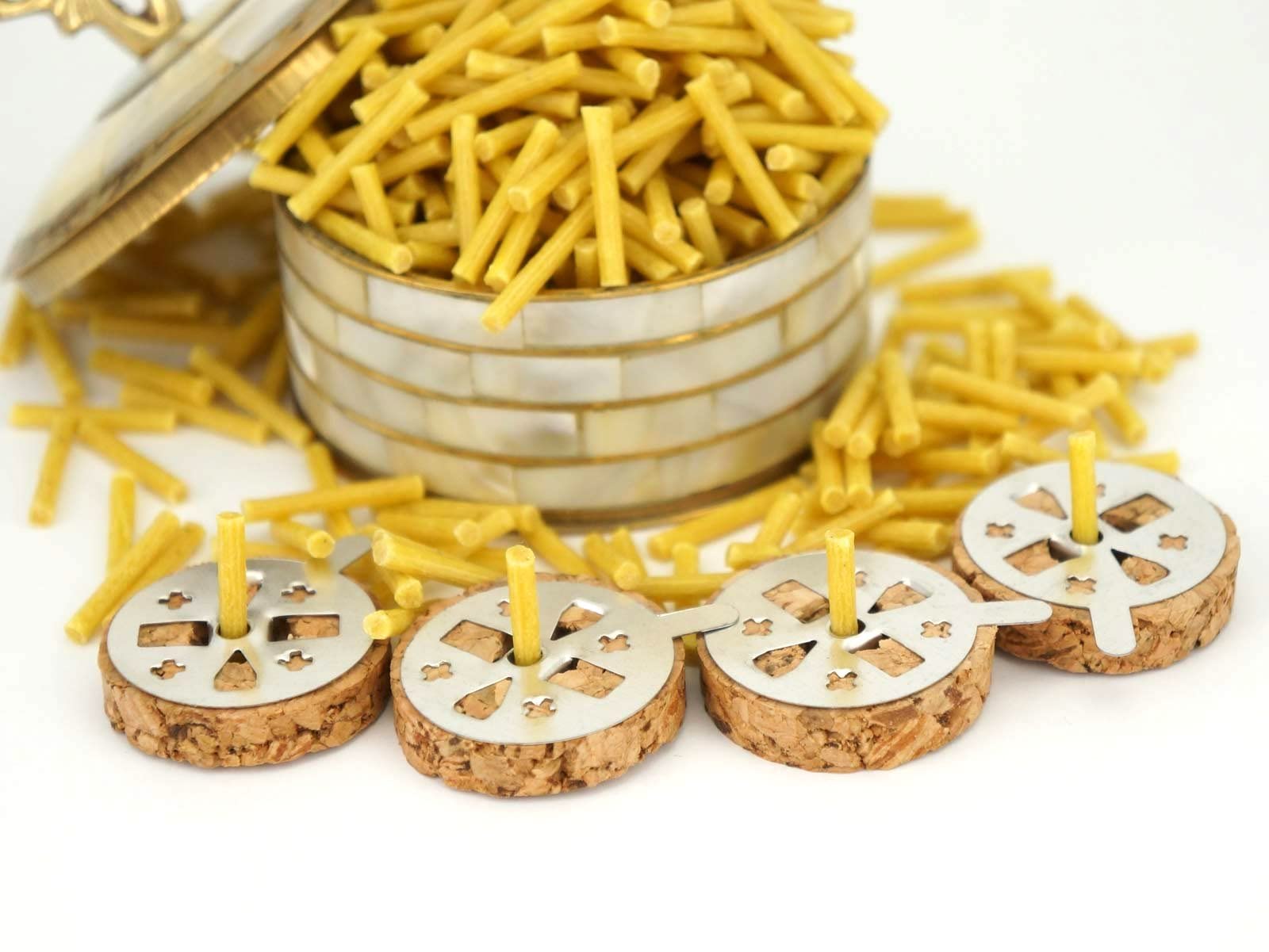 Beeswax Candle Wicks for Orthodox Vigil Oil Lamps, Floating Candles, Cork Floats, Home Altar
