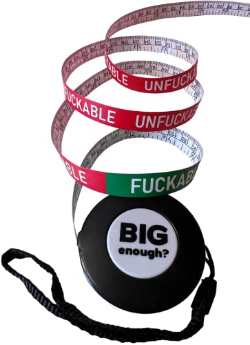 BIG ENOUGH Tape Measure - Fukable or Unfukable 80inch (205cm) Body Measuring Tape - Hilarious Gift Idea for Girls and Guys. Prank Your Friends - Funny Gifts for Birthday